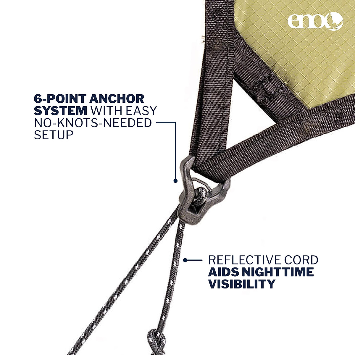 ENO, Eagles Nest Outfitters ProFly Nylon Rain Tarp, Lichen