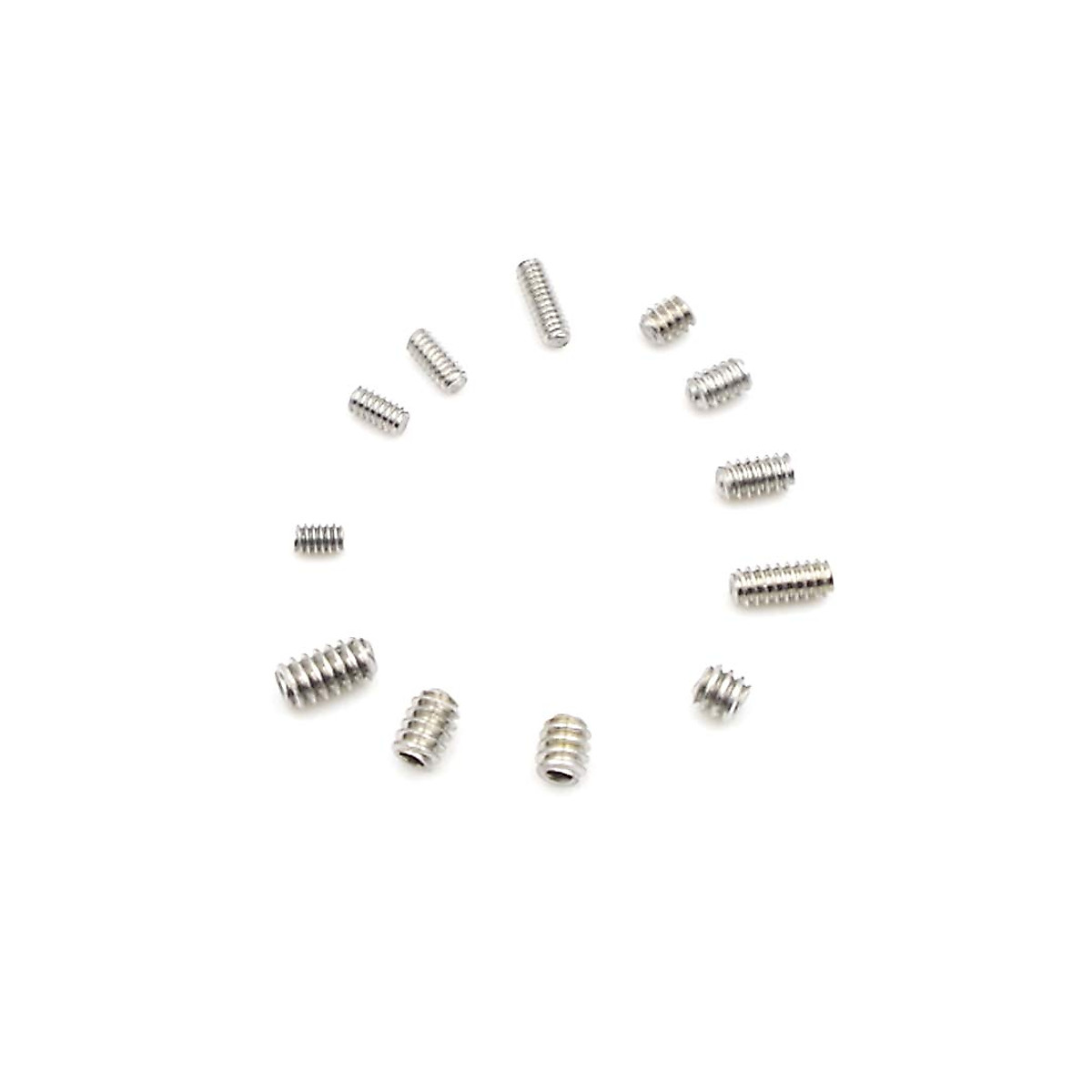 HVAZI #2-56#4-40#6-32 UNC Stainless Steel Internal Hex Drive Cup Point Set Screws Assortment Kit