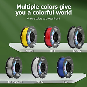 Official CR PETG 3D Printer Filament 1.75mm 1KG (2.2lbs), High Precision Strong Toughness, Odorless Better Flow Moistureproof 3D Printing Ender Filament (Black)