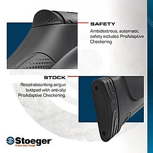 Stoeger S4000-E Airgun & XP4 Pistol Combo - .177 Caliber - Black Synthetic with Fiber-Optic Sights and 4 x 32 Scope