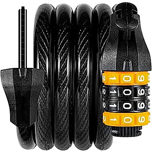 Bicycle Locks Heavy Duty Anti Theft Bike Lock Bike Password Lock Anti Theft Bicycle Accessories Electric Bike Motorcycle Cycling Cable Lock