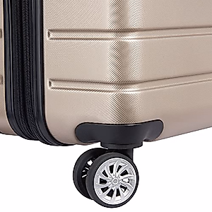 DELSEY Paris Jessica Hardside Expandable Luggage with Spinner Wheels (Rose Gold, Carry-On 21-Inch)