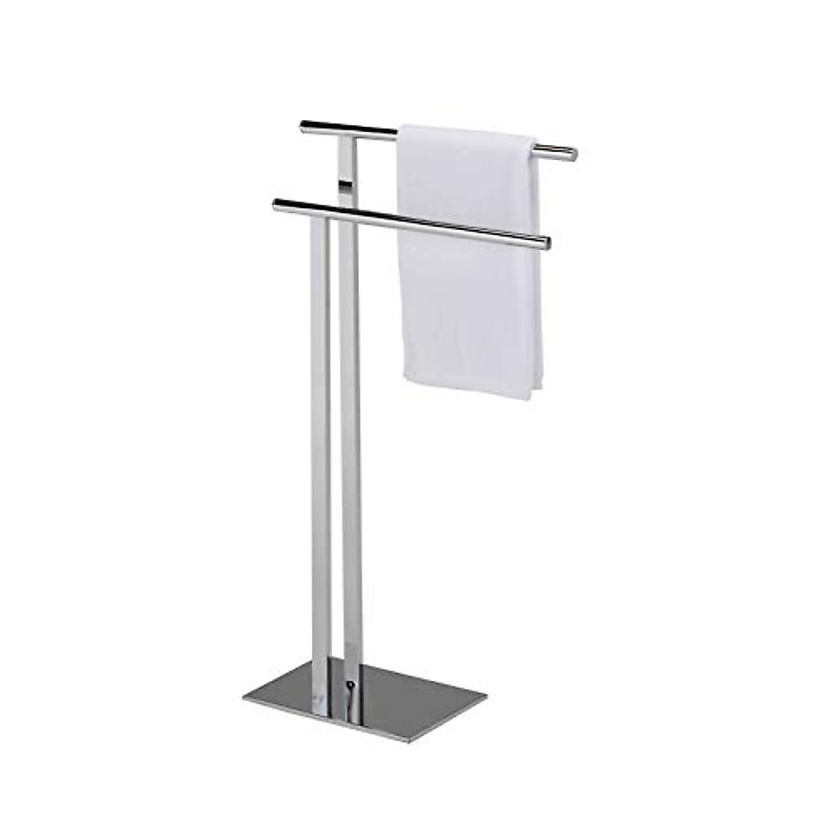Kings Brand Furniture - Marinali Metal Freestanding Bathroom Towel Rack Stand, Chrome