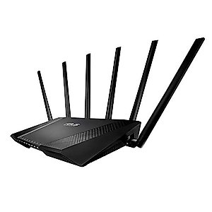 "ASUS AC3200 Tri-Band Gigabit WiFi Router, AiProtection Lifetime Security by Trend Micro, Adaptive QoS, Parental Control (RT-AC3200)"