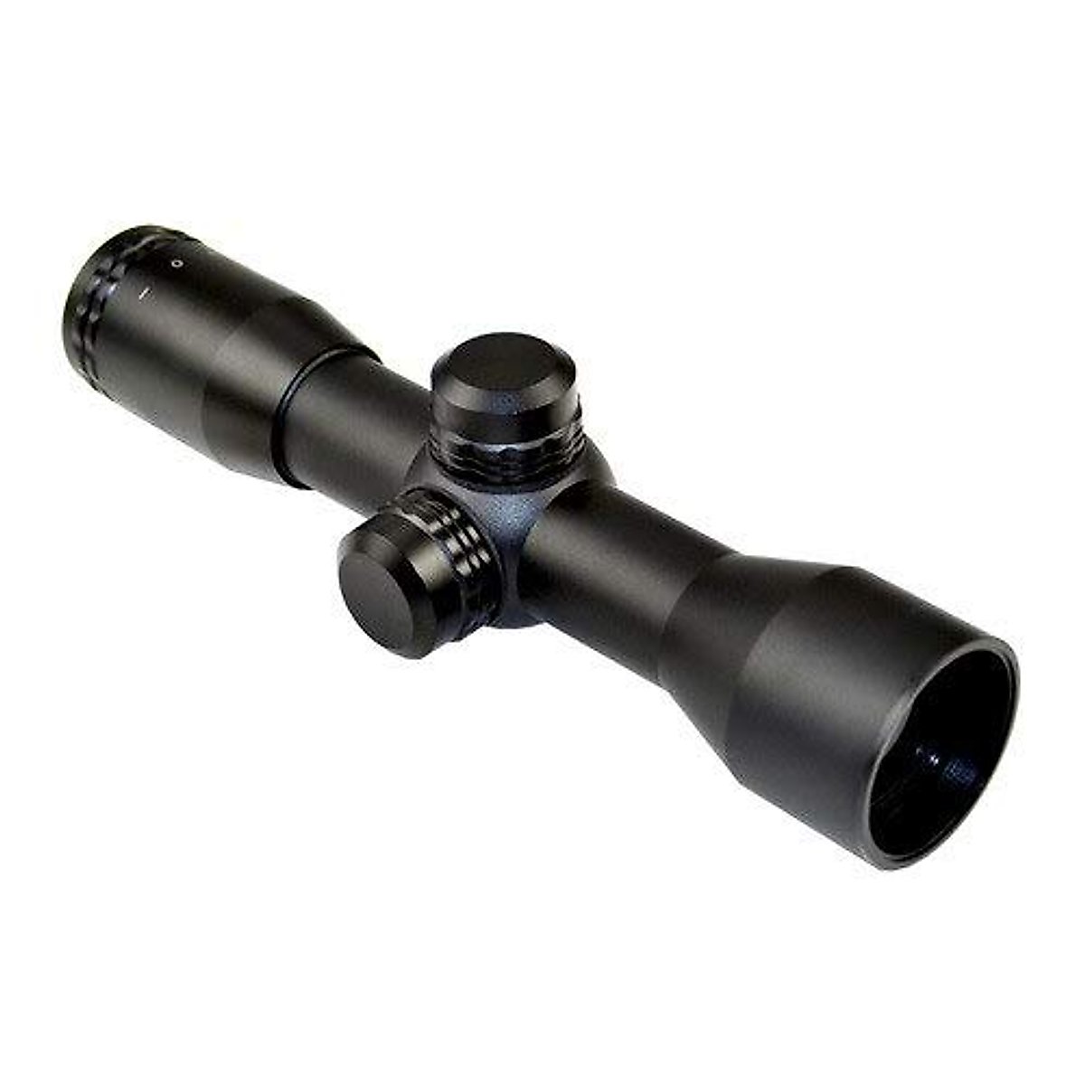 DB TAC INC 4X32 Compact Scope with Mil-Dot Reticle and 1" Picatinny Scope Rings