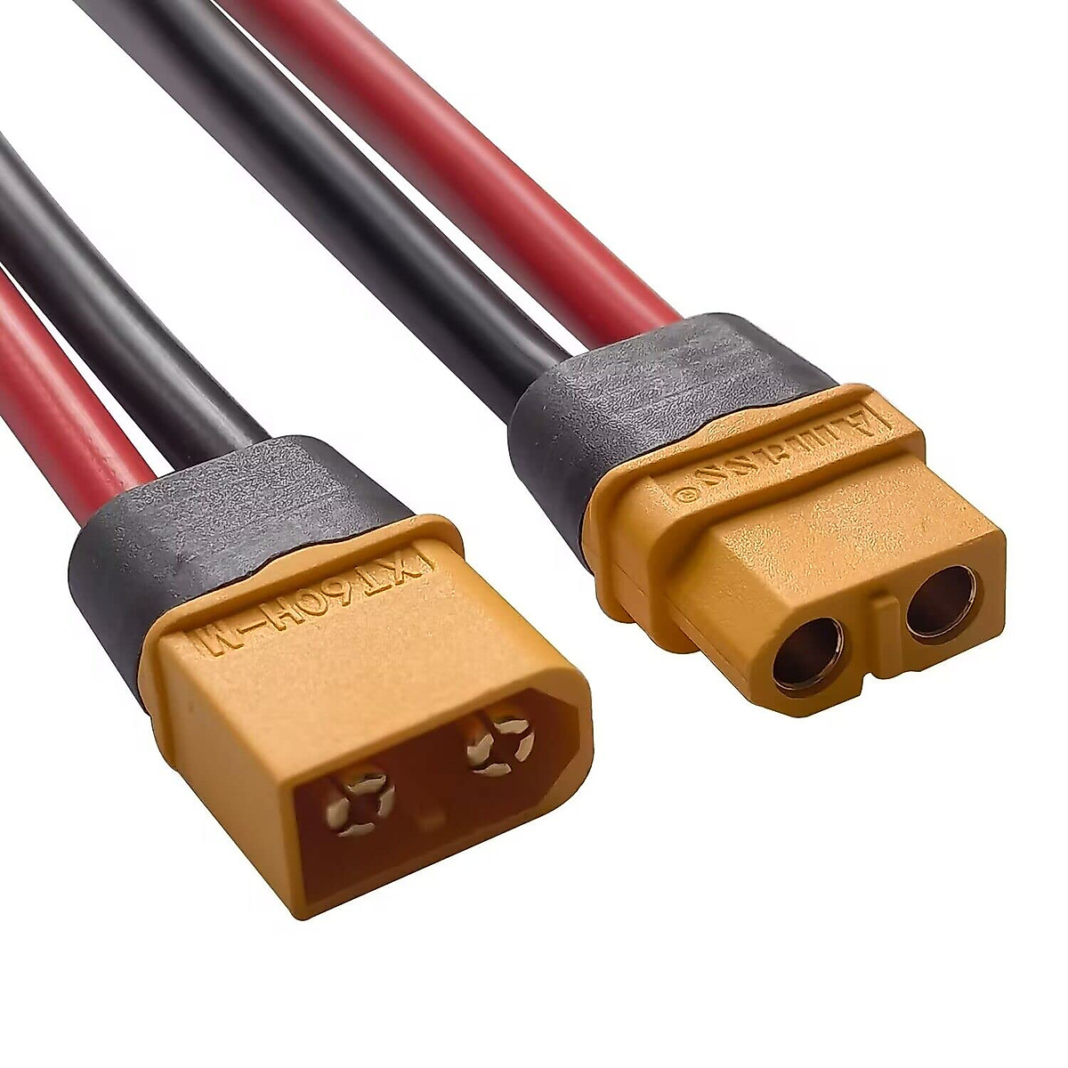 AYECEHI XT60 Extension Cable 12AWG XT60 Wire XT60 Connector Male to Female Adapter Converter Plug Cable Compatible with Solar Panel RV Portable Power Station Solar Generator - 1m/3.3ft