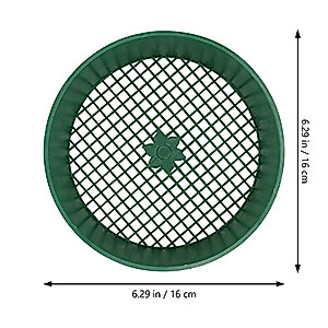 Yardwe Green Toys 10pcs Outdoor Bonsai Screen Spreaders Seeding Classifier Pan Rock Planter Separator Green Stackable Mesh for Cultivation Panning Riddles Earth Tool Riddle Planting Kids Toys