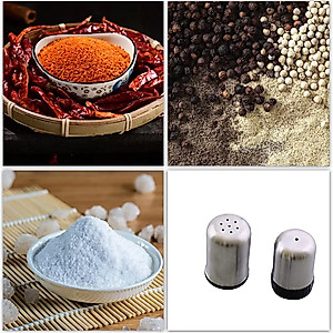 QUANXILXU Salt and Pepper Shakers 2 Pcs Salt and Pepper Pots Portable Multifunction Pepper Dispensers for Sugar Salt and Other Spices