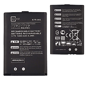 E-YIIVIIL Replacement Battery KTR-003 Compatible with New Nintendo 3DS N3DS 1400mAh 5.2Wh
