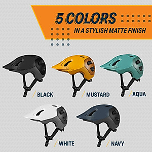 Bikeroo Bike Helmet for Men & Women - Adult Mountain Bike Helmets for Outdoor Cycling, Scooter, MTB, Road Bicycle - Aqua