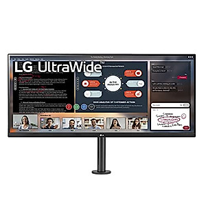 LG 34WP500-B.AUS 34” UltraWide FHD HDR Monitor with FreeSync