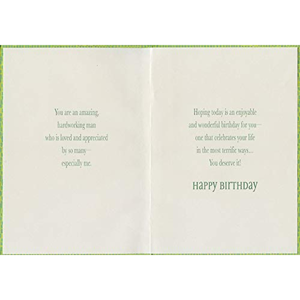 Designer Greetings I'm So Lucky Sunrise with Green Borders Birthday Card for Father-in-Law