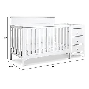 Carter's by DaVinci Dakota 4-in-1 Crib and Changer Combo in White