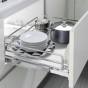 Hoople 12inch*20ft Shelf Liner Protects cabinets, Shelves, and Storage Areas. Non-Slip, Durable, and Oil-Proof. Upgrade Your Organization with Ease.