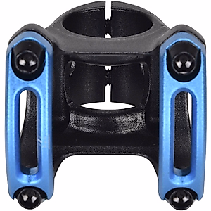 Spank Split 35 Enduro Trail Shotpeen Anodized Bicycle Stem, Universal Fit, Cycling Stem, Mountain Bike Stem, Bar Clamp, Shotpeen Anodized Stem, CNC-optimised (40mm,Blue)