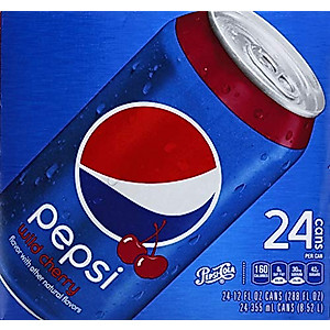 Wild Cherry Pepsi Cola, 12 Fl Oz, 24 Pack