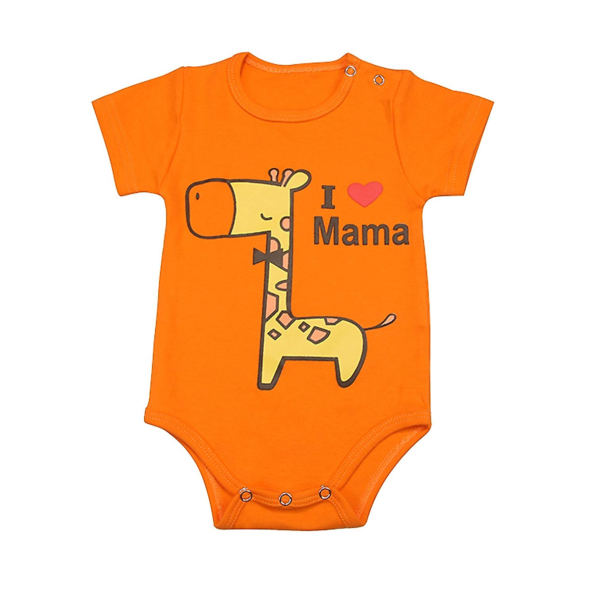 FLORNO Baby Bodysuits 5-Pack – 100% Pure Cotton Short Sleeve Onesies for Newborns and Infants, Unisex Baby Clothes (12-18 Months)