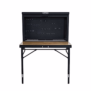 Lifetime Products Wall Mounted Work Table, 4', Wood Varnish