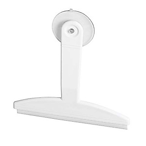 InterDesign Bathroom Shower Squeegee - 8", With Suction Hook, White