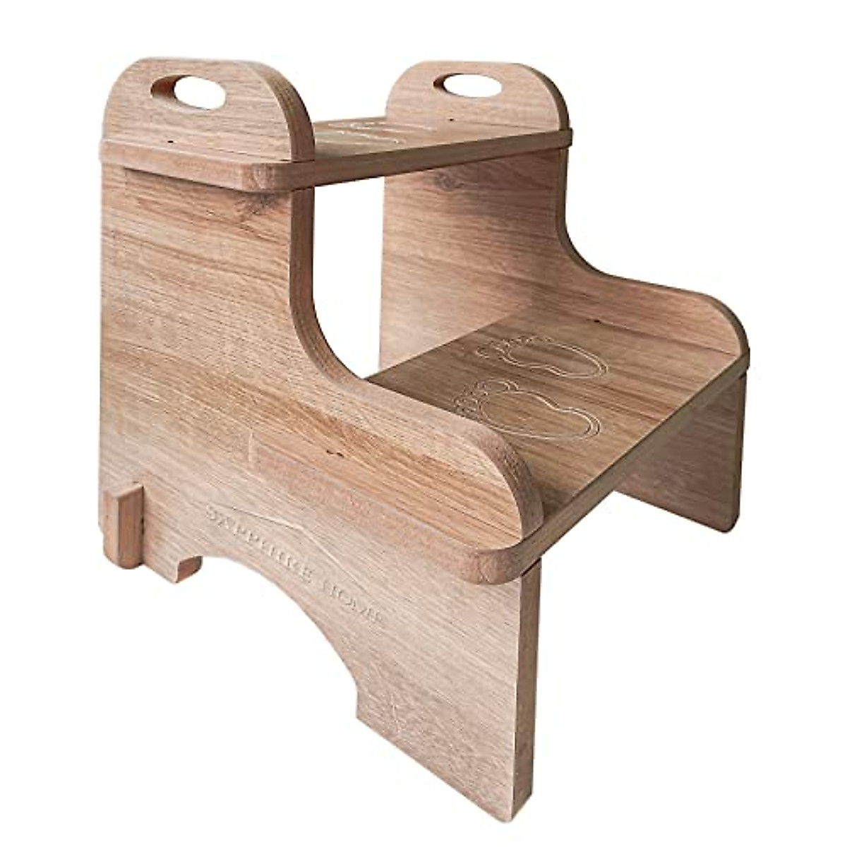 SAPPHIRE HOME Step Stools for Kids, Durable Safe Sturdy Easy Assembly No Screw Toddler Step Stool for Bathroom Sink, Montessori Design Potty Traing Step Stool