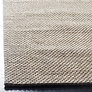 SAFAVIEH Natura Collection Accent Rug - 4' x 6', Beige, Handmade Wool, Ideal for High Traffic Areas in Entryway, Living Room, Bedroom (NAT801B)