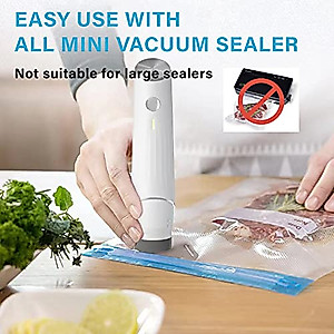 20 PCS Reusable Vacuum Sealer Bags for Food & Snack Storage, Meal Prep & Sous Vide, BPA Free Vacuum Zipper Bags, Freezer & Microwave Safe, 2 Sizes, 8" x 8" x 10, 10" x 11" x 10, Clear