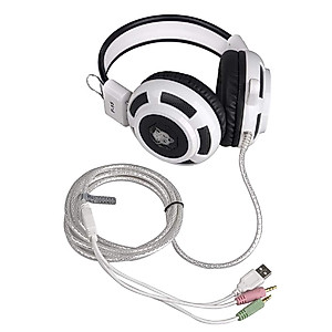 F15 LED Light Gaming Headphone HiFi Stereo Game Headset Stereo Bass Earphone with Microphone for PC Gamer