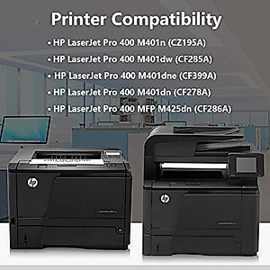 1 Black 80X | CF280X Toner Cartridge Replacement for HP Laserjet Pro 400 M401n M401dw M401dne M401dn MFP M425dn Printer,Sold by TopInk