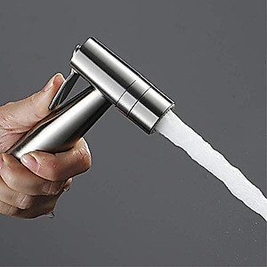 MINJING Water-Tap Bath Shower Systems Toilet Bidet Spray Set, Handheld Bidet Faucet Single Cold Valve with Holder Sprayer PVC Shower Hose