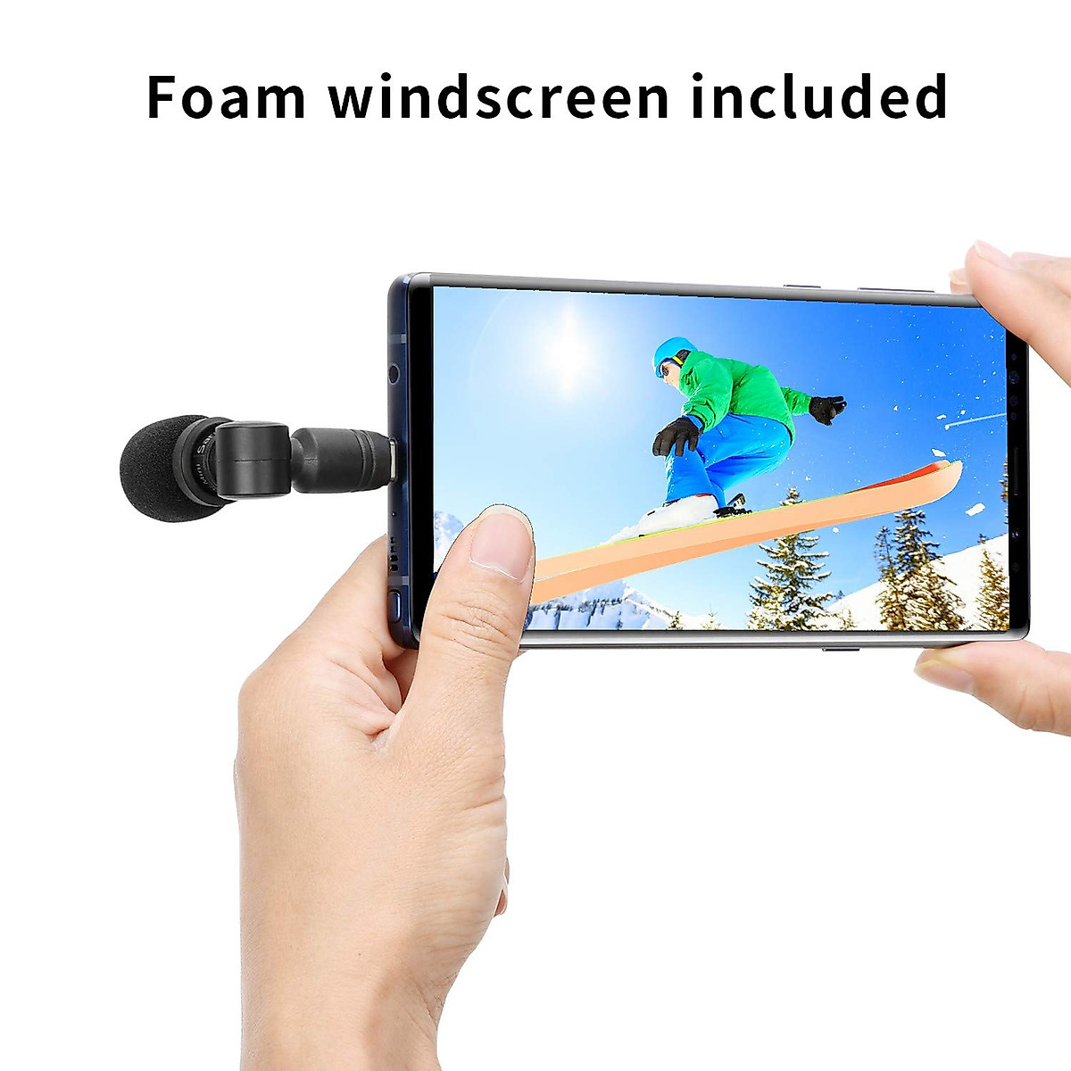 Saramonic Ultra-Compact Omnidirectional Condenser USB-C Microphone for Smartphones, Tablets & Computers (SmartMic UC Mini), Black