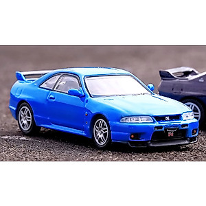 Skyline GT-R (R33) RHD (Right Hand Drive) Bayside Blue Metallic 1/64 Diecast Model Car by Inno Models IN64-R33-CBL