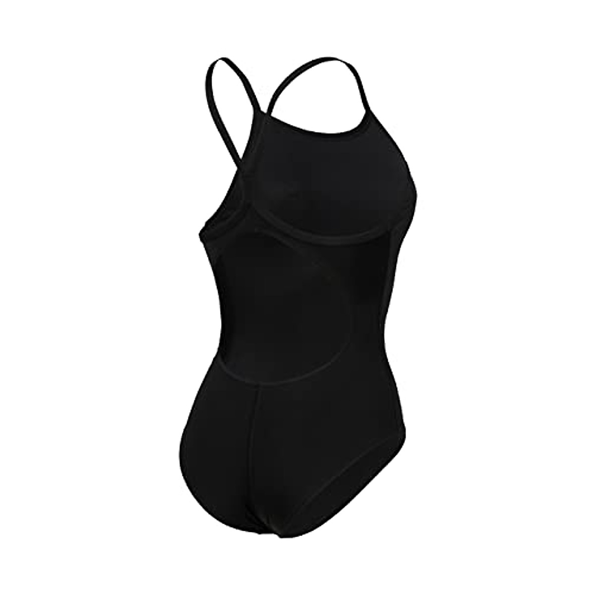 Arena Women's Standard Team Swimsuit Light Drop Solid Fl, Black-White, 36