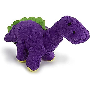 goDog Just For Me Bruto with Chew Guard Technology Plush Dog Toy, Purple, Mini