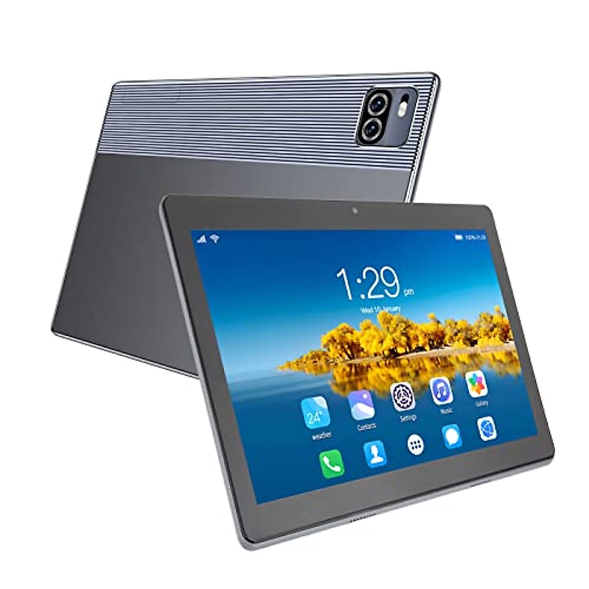 Dpofirs 8in Tablet for Android 10, IPS HD Screen, 2GB RAM 32GB ROM, Octa Core Processor, Dual Sim Call Tablet, Portable 5G WiFi Tablet 4500mah (US Plug)