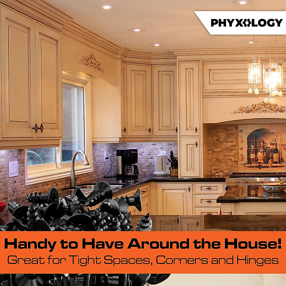 Durable #12 x 5/8" Black Phillips Head Screws 50 Pk. Versatile, Super Small, Coarse-Thread Coated Magnetic Steel Wood Screws Great for Indoor DIY Woodworking Projects, Furniture, and Handiwork