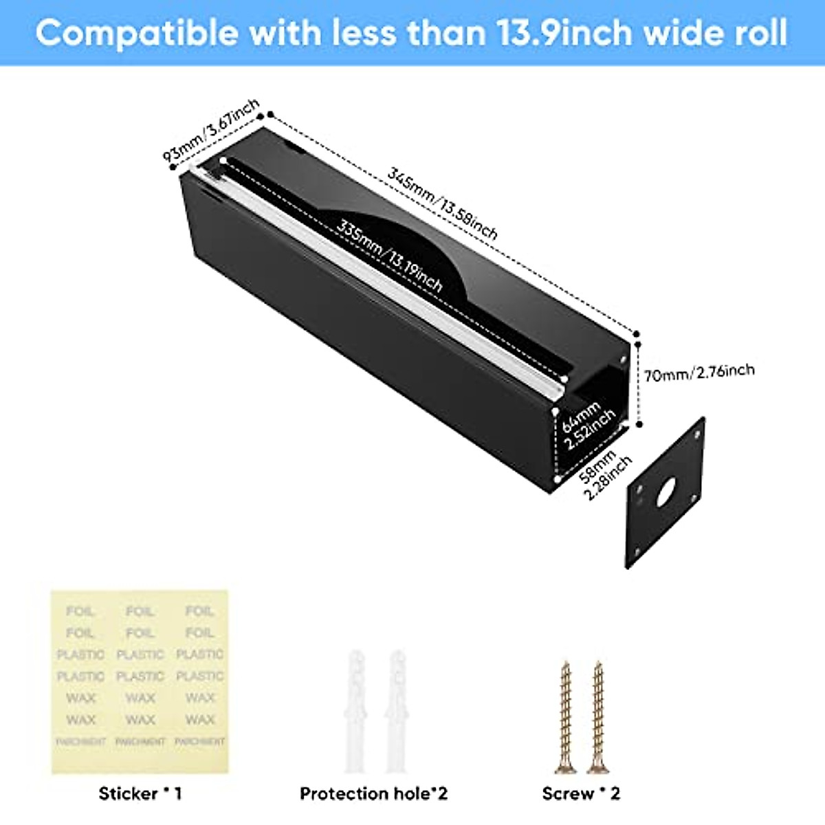 Foil And Plastic Wrap Organizer 1 side