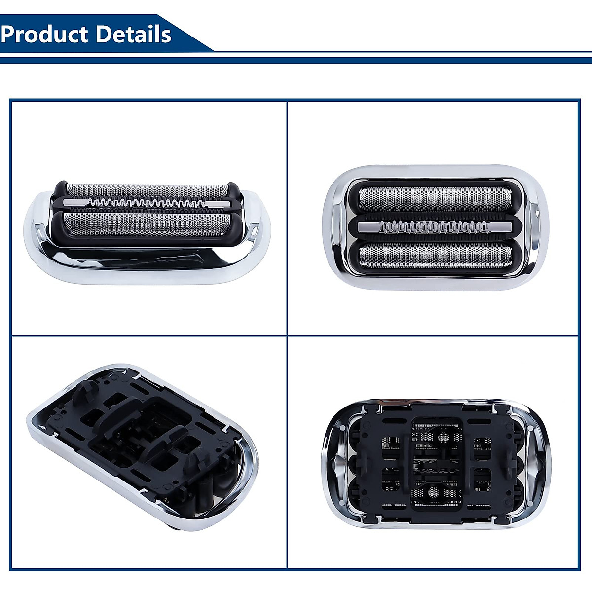 73s Series 7 Shaver Head Compatible with Braun, Electric Shaver 73s Replacement Head, Compatible with Braun Shavers 73s