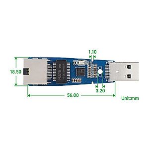 USB 3.2 Gen1 to RJ45 Gigabit Ethernet Converter, No Need Driver,Plug and Play,Multi Systems Compatibility