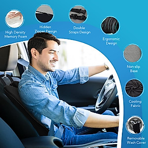 Iwacool Cooling Cervical Pillow for Neck Pain Relief and Lumbar Support Pillow for Car Seat