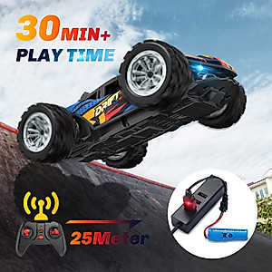 Rc Cars for Boys age 3-8, Monster Trucks Remote Control Car with Spray, 2.4Ghz Rc Drift Car Toys for 3 4 5 6 Year Old Boys Girls, 1/20 All Terrains Electric Toy Car Gift for 3-8 Year Old Boys Girls