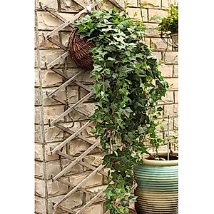 Sinsoledad Faux Ivy Wreaths can be Hung on Walls and Outdoors for Home Kitchen Garden Hall Decorations. A Pack of 12, Each 7.5 feet Long, Green.