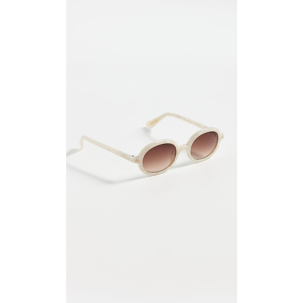 Lele Sadoughi Women's Austin Sunglasses, Mother of Pearl, Off White, Brown, One Size
