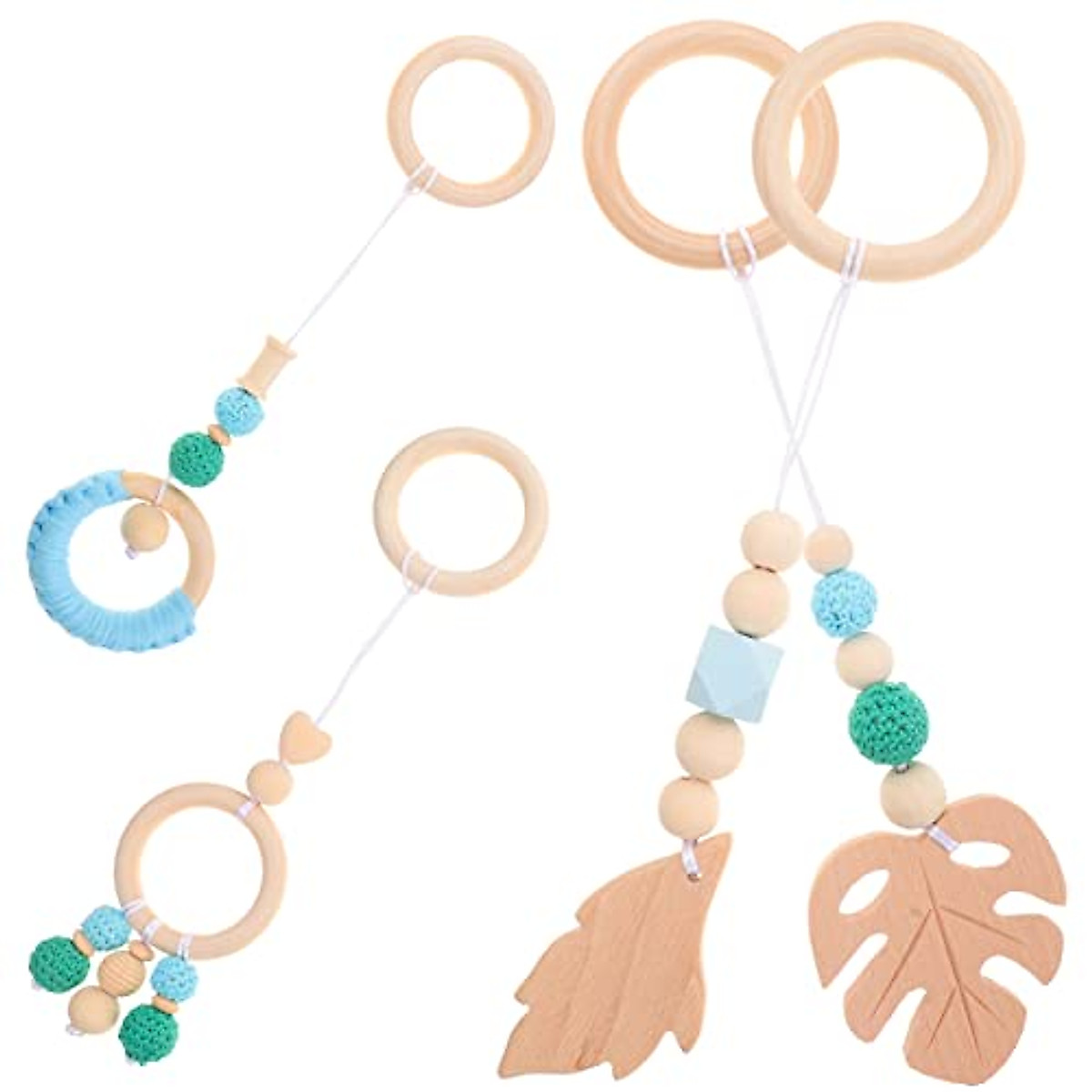 Toddmomy 20 Pcs Yarn Bead Pendant Baby Decor Woodsy Decor Baby Car Toy Children Cot Hanging Toy Sensory Hanging Rattle Rattles Plush Toy Crib Stroller Toy Crib Hanging Rattle Toy Crib Toy