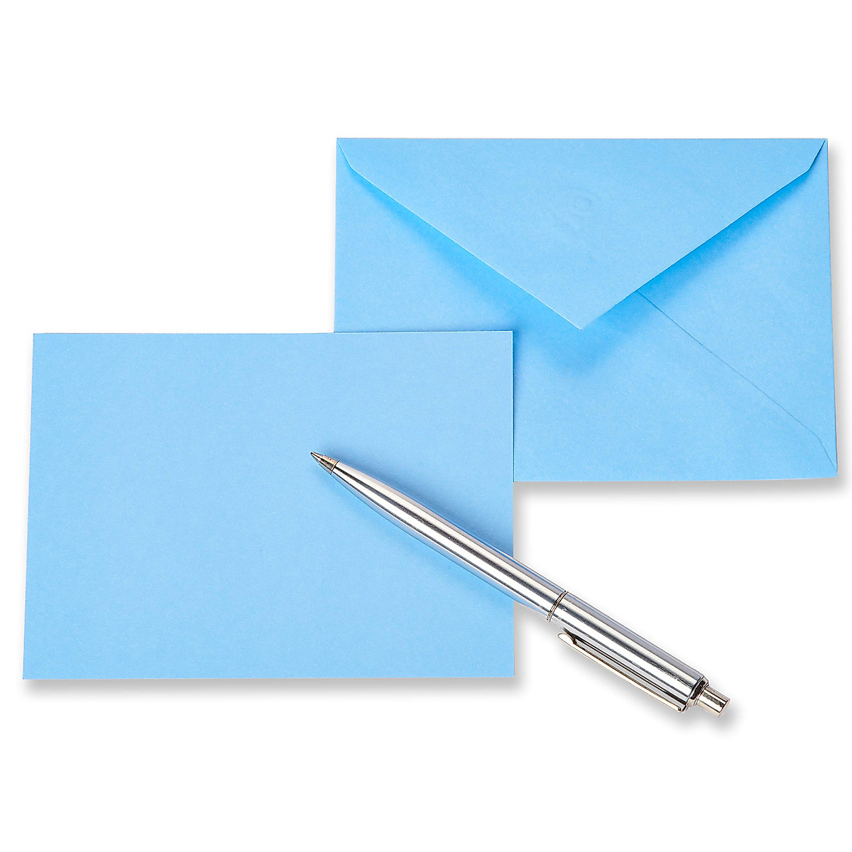 American Greetings Blank Note Cards with Envelopes, Kraft, Red, Green and Blue (200-Count)