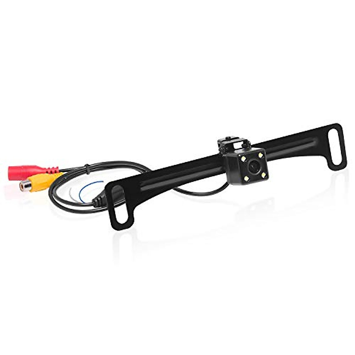 BOSS Audio Systems LPCB40 Rearview Car Backup Camera - License Plate Mount, High Resolution, Color, 170° Wide Angle View, Weatherproof, Wide Angle View, Low Light Friendly, Distance Guide View