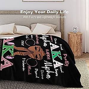 Ultra Soft Flannel Blanket Lightweight Throw Blanket Luxury Sorority Gifts for Couch Sofa Bedding Women All Season 50"X40"