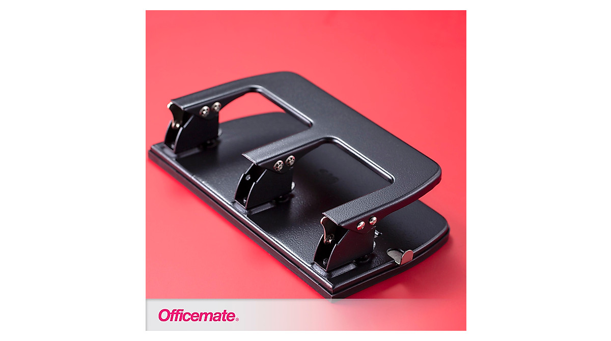 Officemate Medium Duty 3 Hole Punch - Easy Office Document Punching