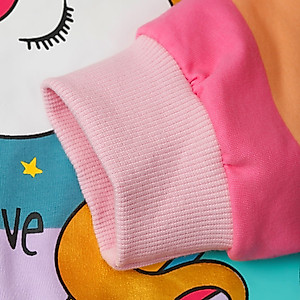 Kids Girls 2 Piece Valentine's Day Outfits Ruffle Sleeve Sweatshirts Tulle Sequins Skirt Dresses Clothes Toddler Heart Print Shirt Tutu Set 8t