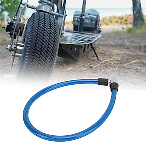 BuyWeek Bike Lock Cable, Steel Wire Bicycle Cable Lock Portable Motorcycle Lock for Bike Motorcycle Gate(Blue)