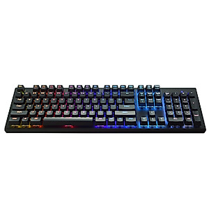 Gram SE Spectrum G11UXL Blue Optical Switch Single Individual Per Key Full Color RGB LED Backlit Illuminated Mechanical Black Gaming Spill Resistant Keyboard TS-G11UXL B (BL)